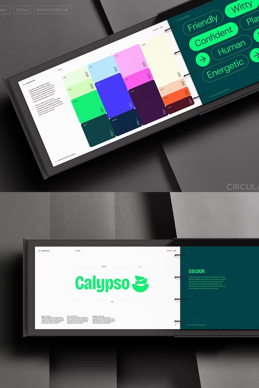 CALYPSO / Brand Guidelines Template - Grafiked - Design Inspirations